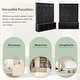 Hall Tree Storage Cabinet with 4/6 Hidden Hooks, Bench, and Open ...