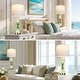 Gourd-Shaped Ceramic Table Lamps with Drum Shades, Set of 2 - Bed Bath ...