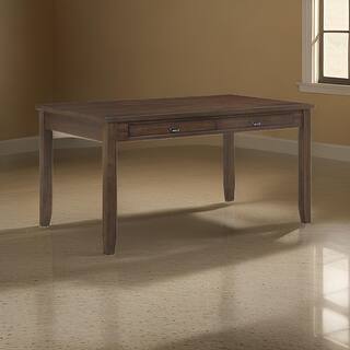 Humpty 60 Inch Dining Table, Rectangular Top, 2 Drawers, Cherry Brown ...