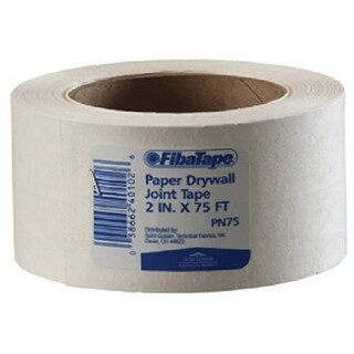FibaTape FDW6620-U Professional Paper Drywall Joint Tape, 2' x 75 ...