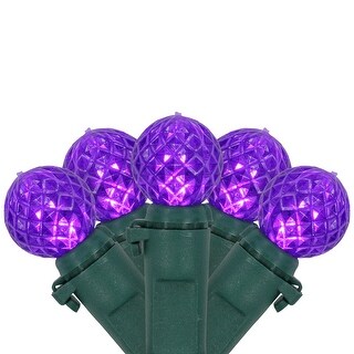 LED G12 Berry Christmas Lights - Purple - 16' Green Wire - 50 ct - Bed ...