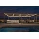 PURPLE LEAF Champagne Louvered Pergola with Adjustable Roof for Deck ...
