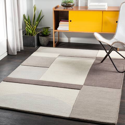 Artistic Weavers Tille Modern Wool Handmade Area Rug - Overstock - 32696006