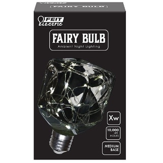Feit Electric FY/SQ/SW/LED Fairy Non-Dimmable Square LED Bulb, 3 W ...