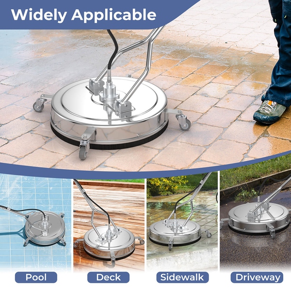 Costway 20 Pressure Washer Surface Cleaner Stainless Steel Power See Details On Sale Bed Bath Beyond 39866389