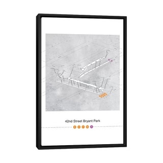 iCanvas "42nd Street Bryant Park Station 3D Map Poster" by Project ...
