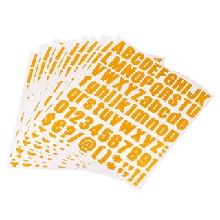 1 Inch Self Adhesive Waterproof Vinyl Letter Number Stickers 12 Sheet ...