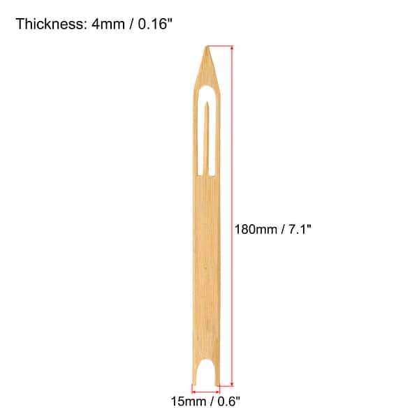 Netting Needle Shuttle Bamboo Fishing Net Repair Line Kit Mending Tool ...