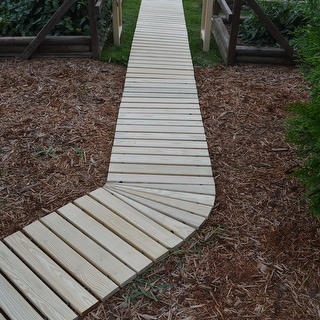 Pressure Treated Pine Outdoor Walkway Angle - Bed Bath & Beyond - 35549268