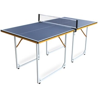 Indoor & Outdoor 6ft Mid-Size Tennis Table,Pong Table Set - Bed Bath ...