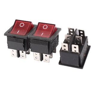 3 x AC 250V/15A 125V/20A Single Pole Double Throw I/O Rocker Switch ...