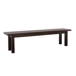 Calandra Farmhouse Wood Dining Bench Vintage Java - Bed Bath & Beyond ...