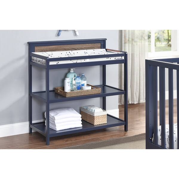 Suite Bebe Connelly Changing Table Midnight Blue/Vintage Walnut - Bed ...