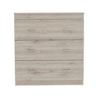 3 Drawer Dresser Furniture with Metal Handles, Modern Chest of Drawers ...