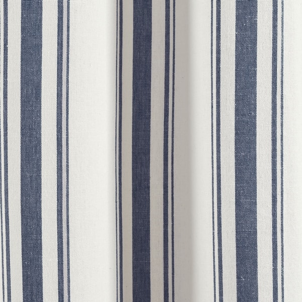 Lush Decor Farmhouse Stripe Yarn Dyed Cotton Window Curtain Panel Pair ...
