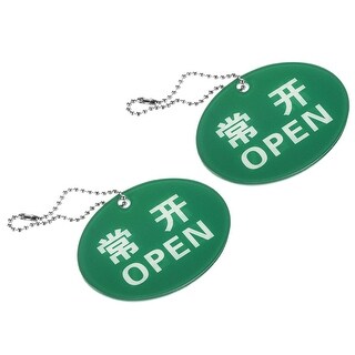 2pcs Valve Identifier Tag Normally Open Sign Labeling Holder, White on ...