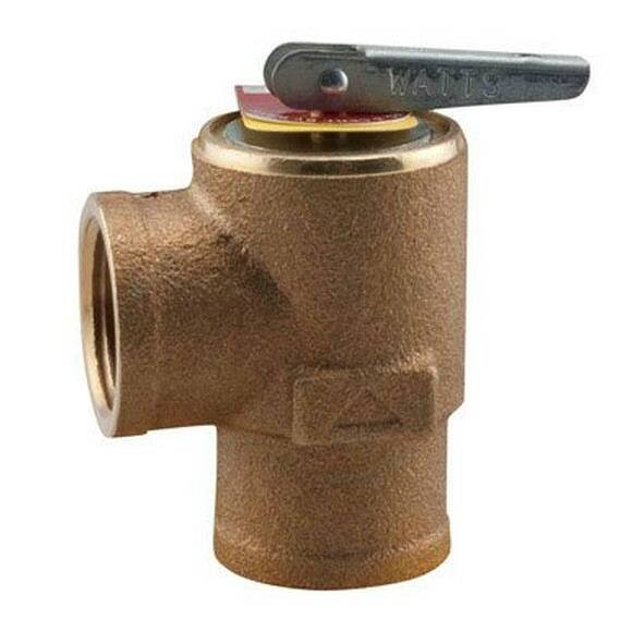 Watts 3/4 335M2-030 Boiler Safety Pressure Relief Valve, 30 PSi - Bed ...