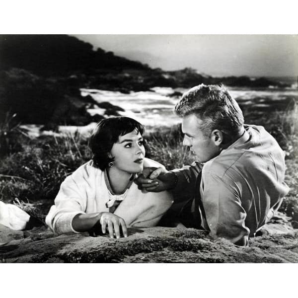 Film still featuring Natalie Wood and Tab Hunter in The Girl He Left ...