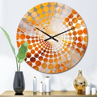 Designart "Caramel Custard Liquid Desser" Pink Desserts Clocks ...