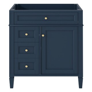 3-Drawer Bathroom Vanity with Tip-Out Drawer and Roman Leg Design ...