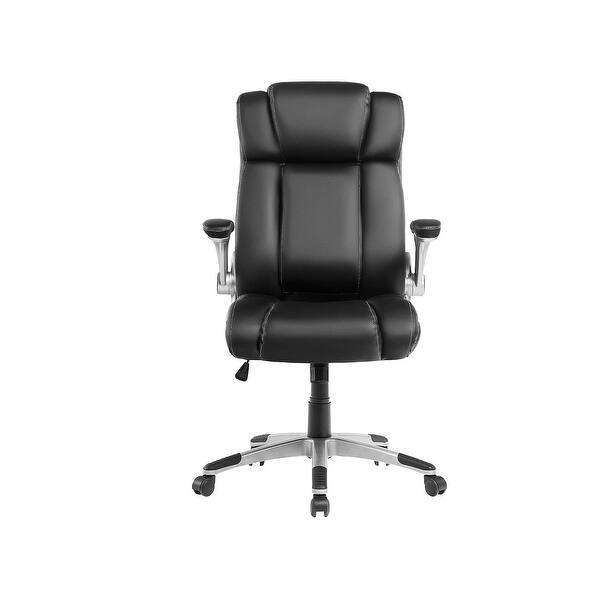 Adjustable Rotary Office Executive Chair PU Leather Desk Chair Tilt ...