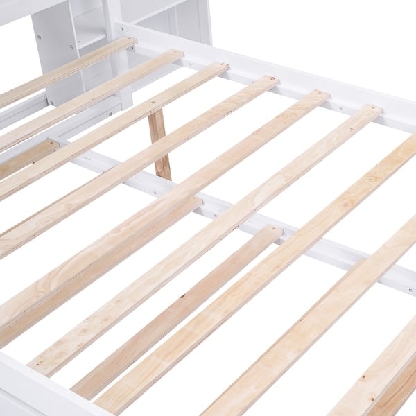 Platform Bed Hidden Storage Bed Frame Bedroom Superior Quality Slats ...