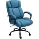 Comfortable Blue Fabric Executive Office Chair with Padded Arms ...