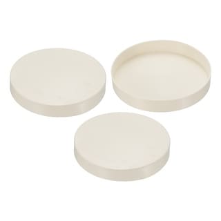 114mm ID Pipe End Caps, 3 Pack Round Tubing Insert Pipe Cover, White ...