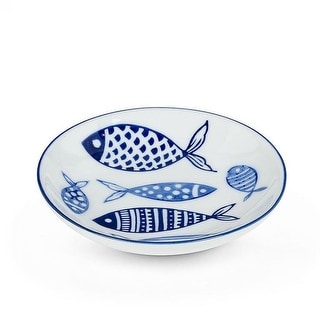 Round Shallow Fish Pattern Dish - Bed Bath & Beyond - 41537671
