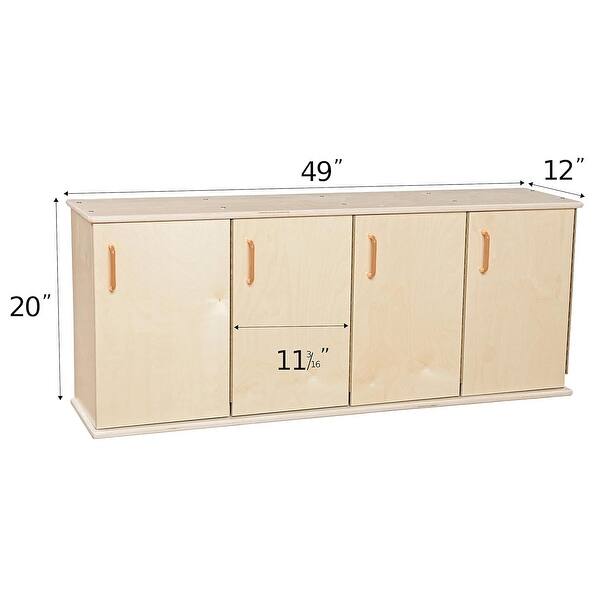 Contender Four-Section Stackable Lockers with Doors - Assembled - 49 ...