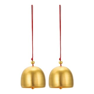 2 Pcs Wind Chime Hanging Bells Temple Bells Retro Outdoor 1.5" Round ...