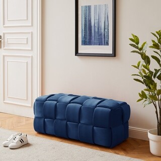 Minimore 45" Width Rectangular Magic Cube Pouf Ottoman - Bed Bath ...