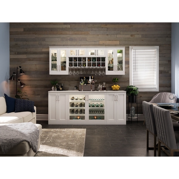 NewAge Products 21 Home Bar 6 Piece Cabinet Set Espresso