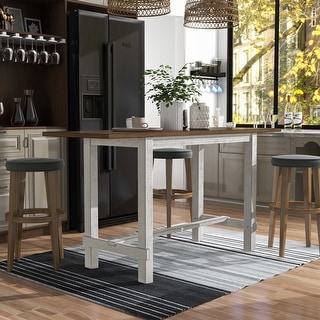 Tarala Oak 71-inch Counter Height Table with Drop Leaf by Furniture of ...