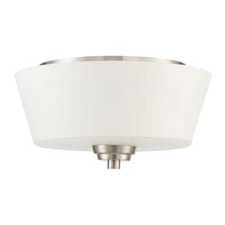 Craftmade Grace 2 Light 13" Wide Flush Mount Drum Ceiling Fixture - Bed ...