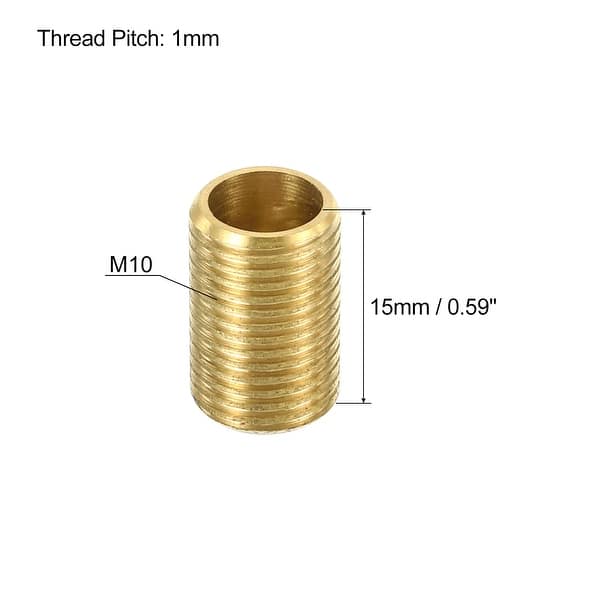 Lamp Pipe, 15mm Threaded Hollow Tube Adapter Coupler Pipe Fitting - Bed ...