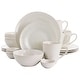 Cravings by Chrissy Teigen 20 Piece Stoneware Dinnerware Set in Cream ...
