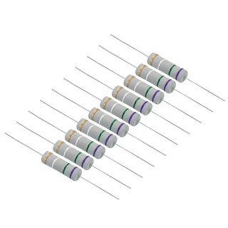 10Pcs 5W 0.75 Ohm Tolerance Carbon Film Resistor, Axial Lead Resistors ...