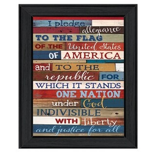 Pledge Of Allegiance 3 Black Framed Print Wall Art - Bed Bath & Beyond ...
