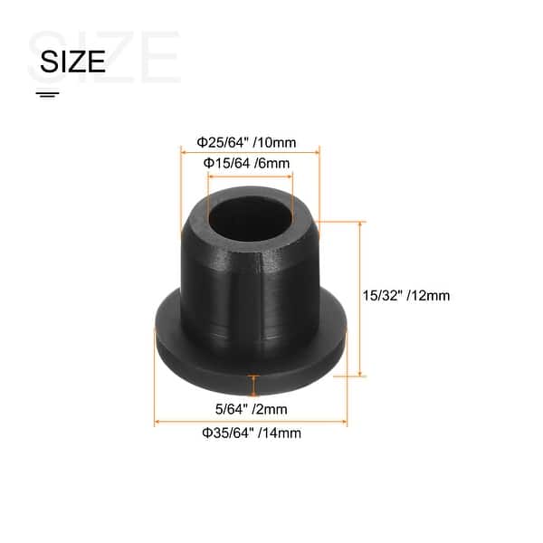 Rubber Grommet Mount Dia Round T Type for Wire Protection Office ...