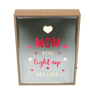 Reflection Art Led Lit-Mom You Light Up My Life Block Sign - Bed Bath ...