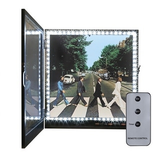 LED Record Wall Holder - Lighted Album Cover Display Case - 12" x 12 ...