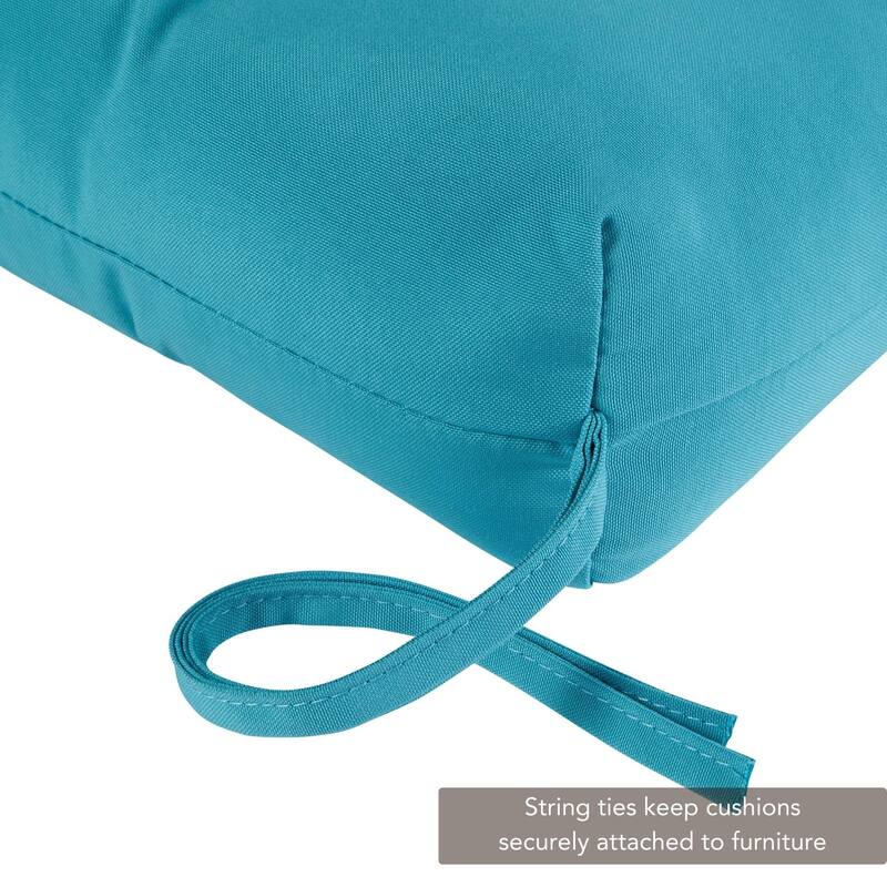 44-in x 22-in Solid Color Outdoor High-back Chair Cushions (Set of 2 ...