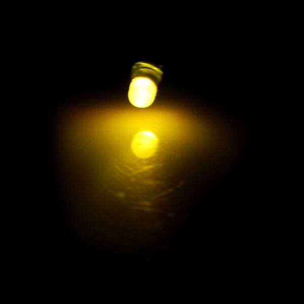 30pcs 3mm Green Yellow Diffused Color Emitting Diode LED Light Bulds ...