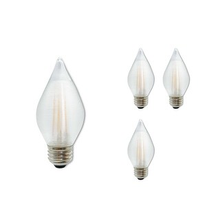 Bulbrite Spunlite Pack of (4) 4 Watt Dimmable C15 LED Filament Light ...