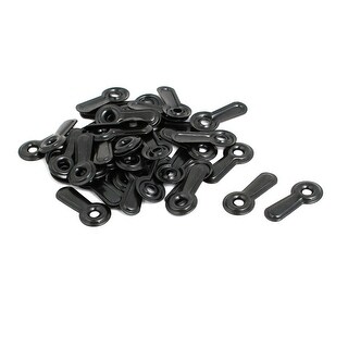 20mmx9mmx1mm Metal Ridged Picture Photo Frame Turn Button Black 40pcs ...