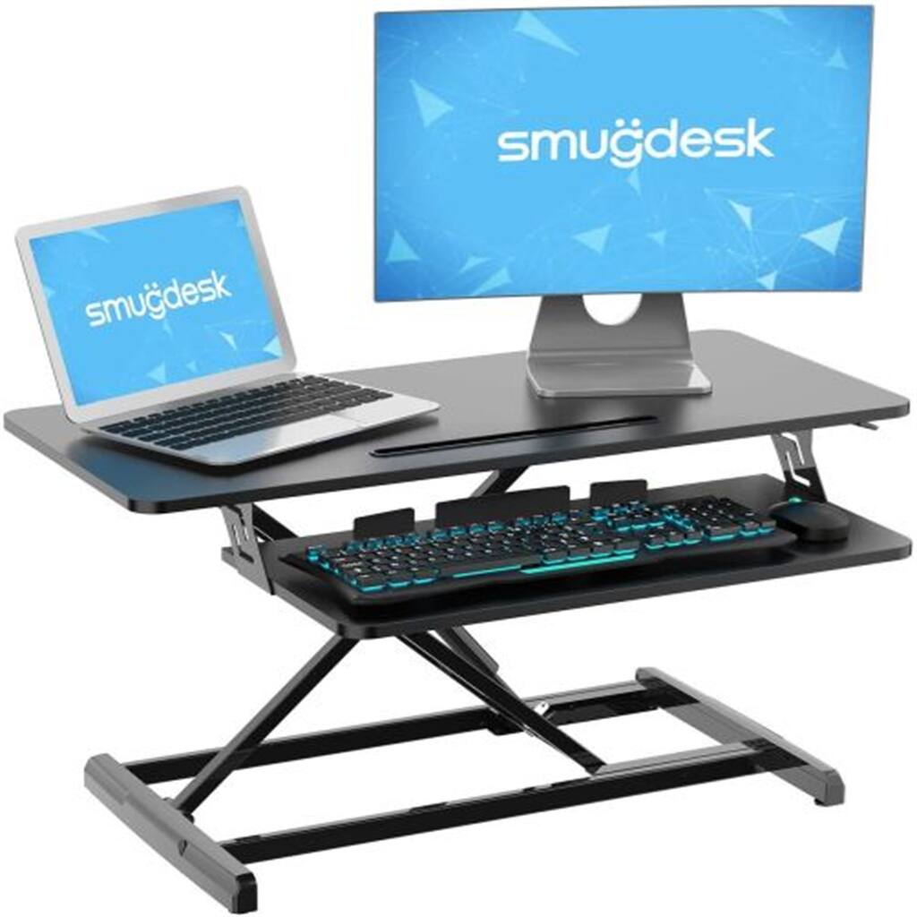 Adjustable Desk Standing Desk Foldable Desk Riser Ergonomic - Overstock ...