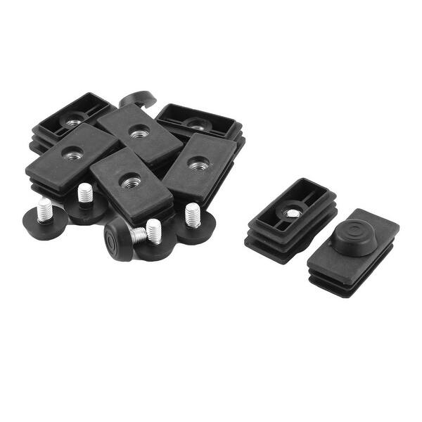 Household Dresser Adjustable Leveling Foot Rectangle Tube Insert Plug 8 ...