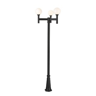 Laurent 3 Light Outdoor Post Mounted Fixture - Black - Bed Bath ...
