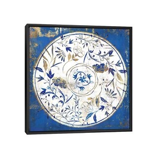 iCanvas "Indigo Porcelain Tile I " by Isabelle Z Framed - Bed Bath ...
